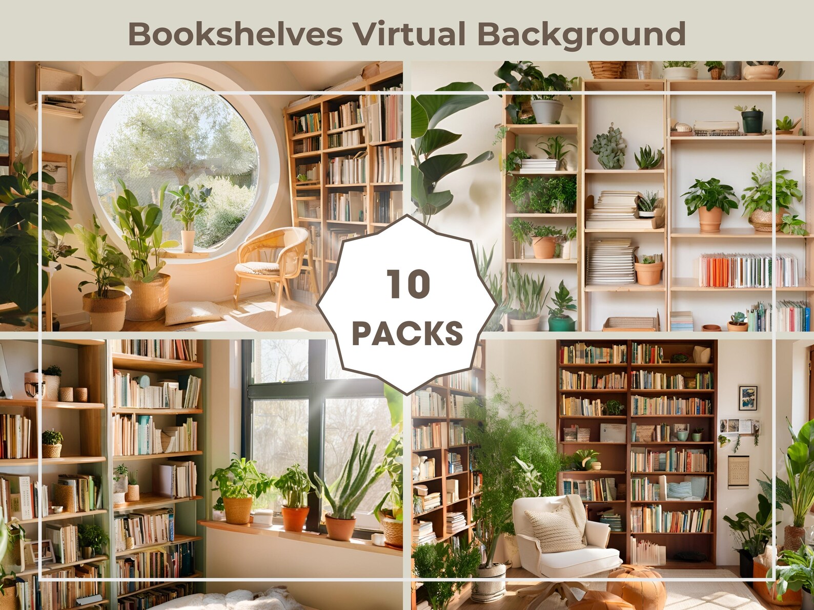 10 Bookshelves Zoom Background for Teacher, Customize Your Video Calls ...