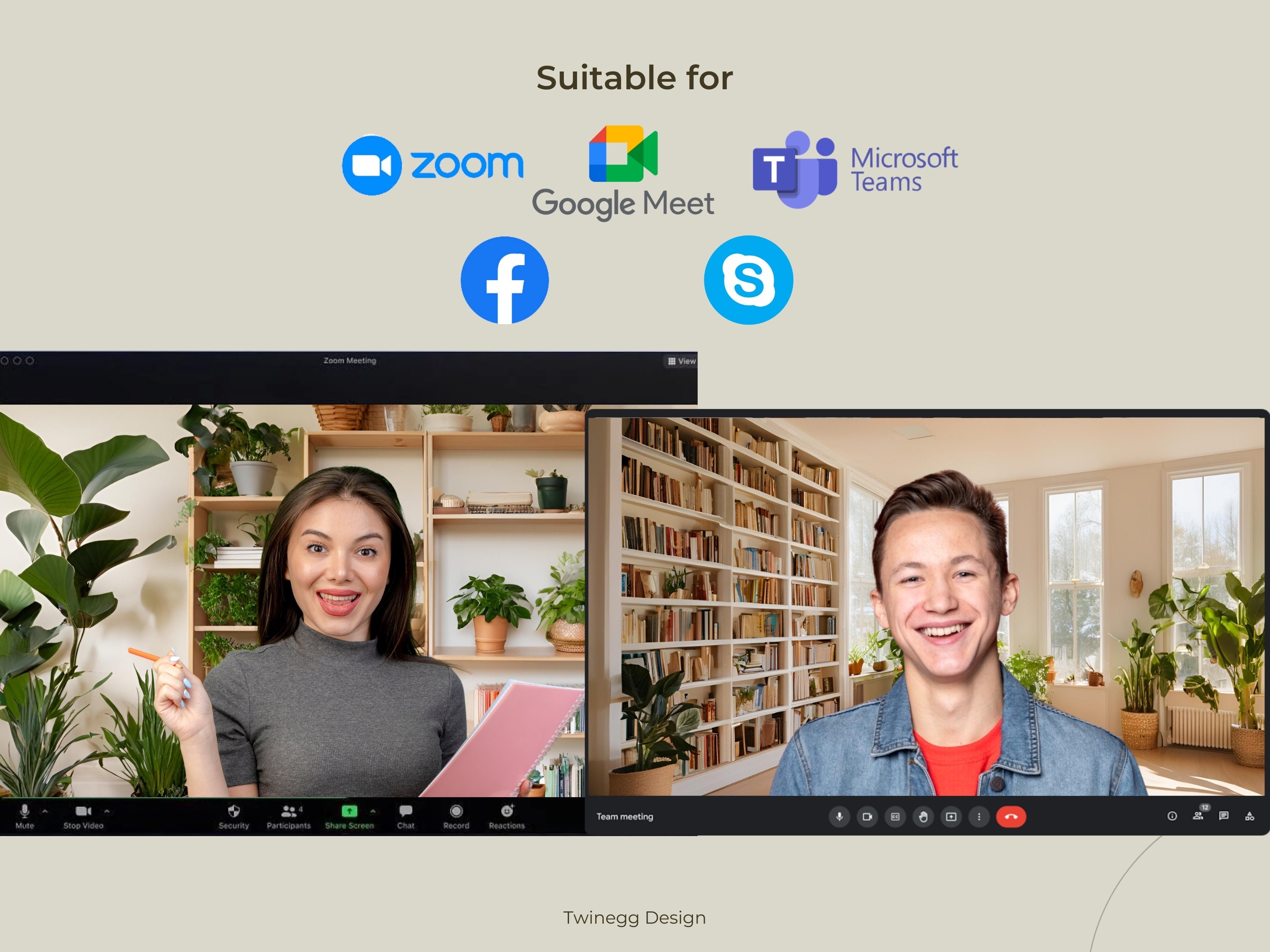 10 Bookshelves Zoom Background for Teacher, Customize Your Video Calls ...