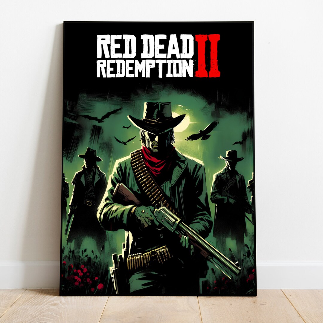Red Dead Redemption 2 Poster RDR 2 Poster Video Game Poster Game Room ...