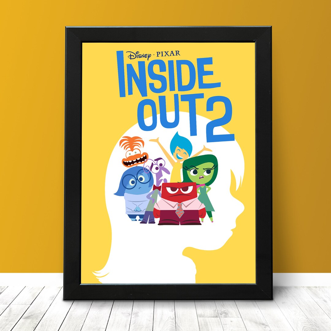Inside Out 2 Movie Poster, Animation Movie Poster, Home Wall Art ...