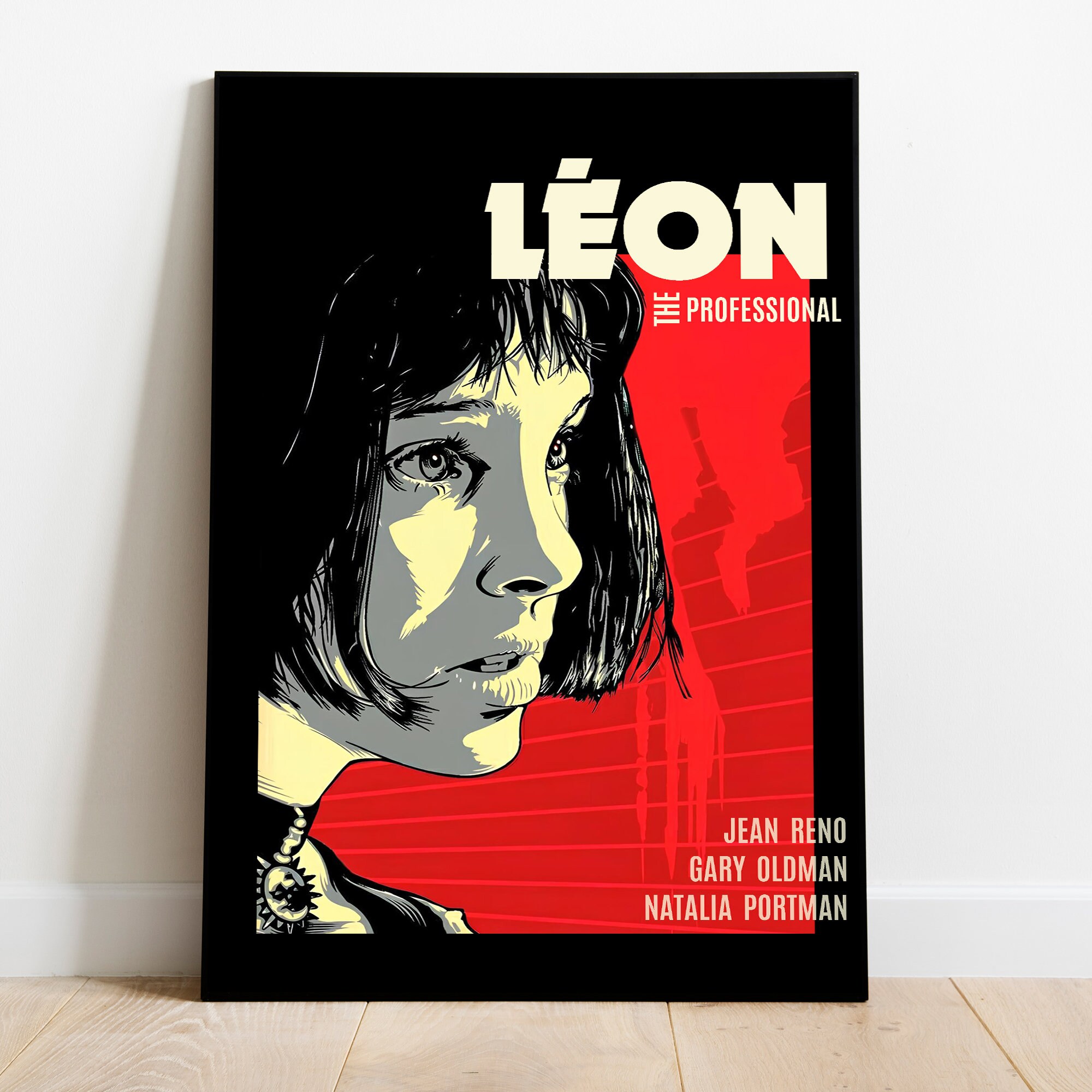 Leon Movie Poster, Modern Movie Poster Print, Leon the Professional ...