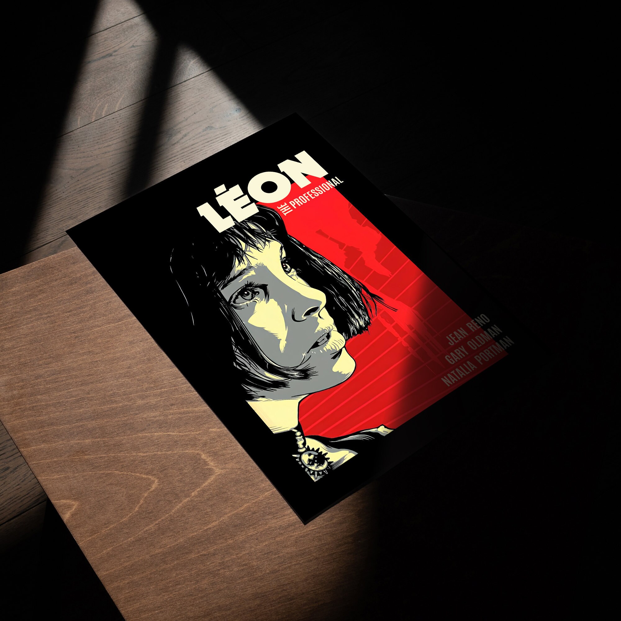 Leon Movie Poster, Modern Movie Poster Print, Leon the Professional ...