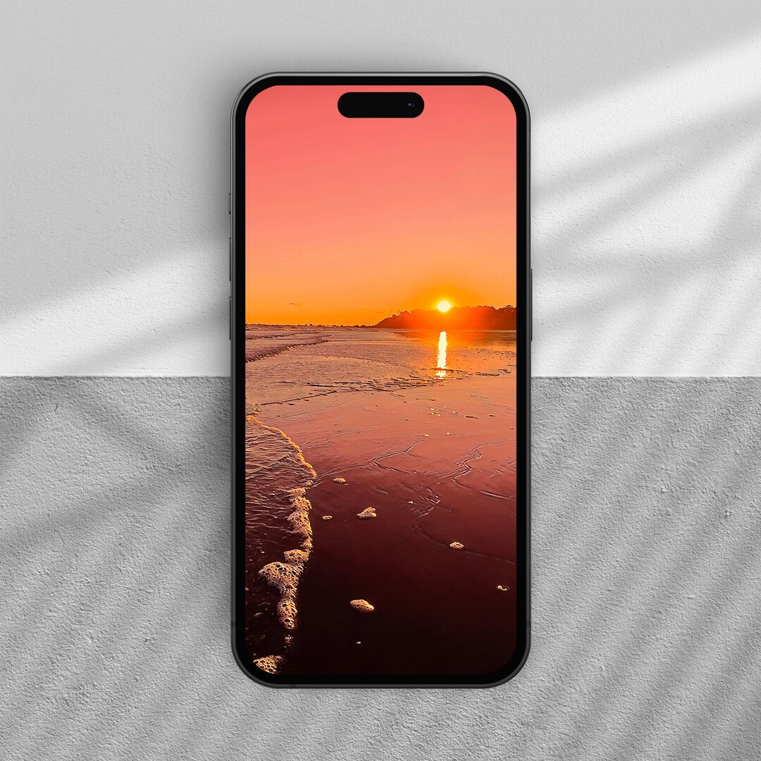 IPhone Wallpaper White Horse Beach Lock Screen Digital Art Download - Etsy