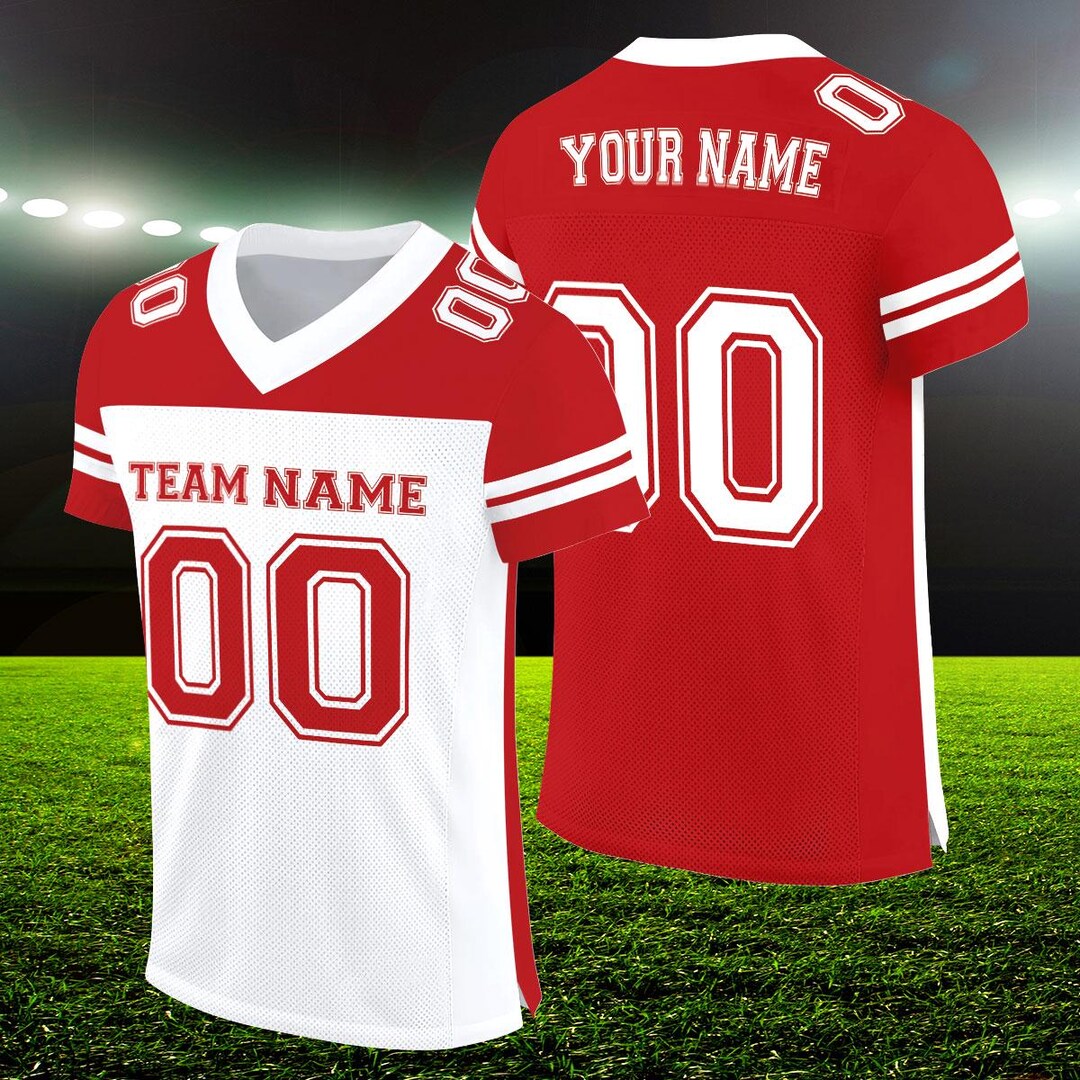 Personalized Football Jersey, Custom Football Jersey, Football Team ...