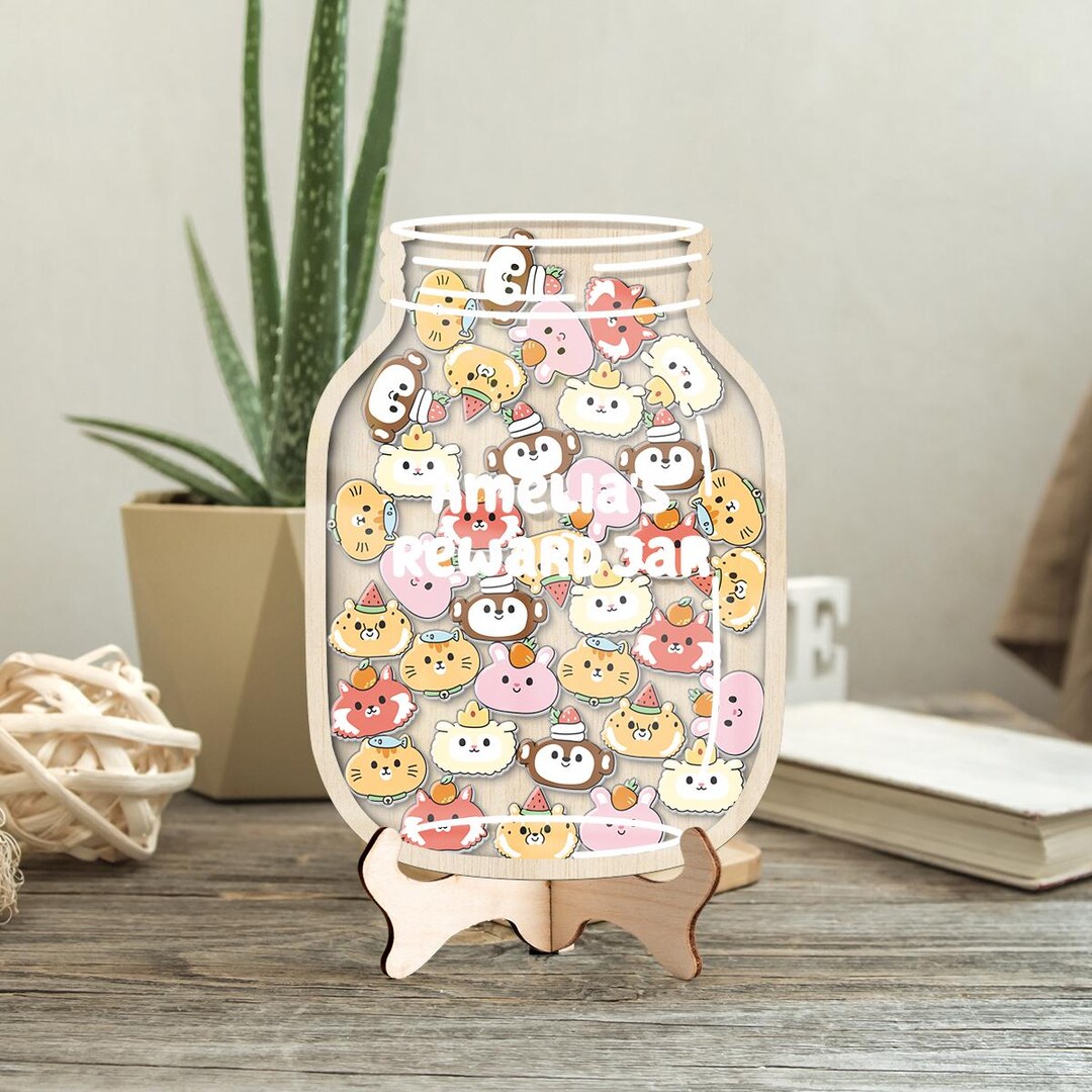 Custom Reward Jar, Classroom Teacher Reward Jar, Custom Name Reward for ...