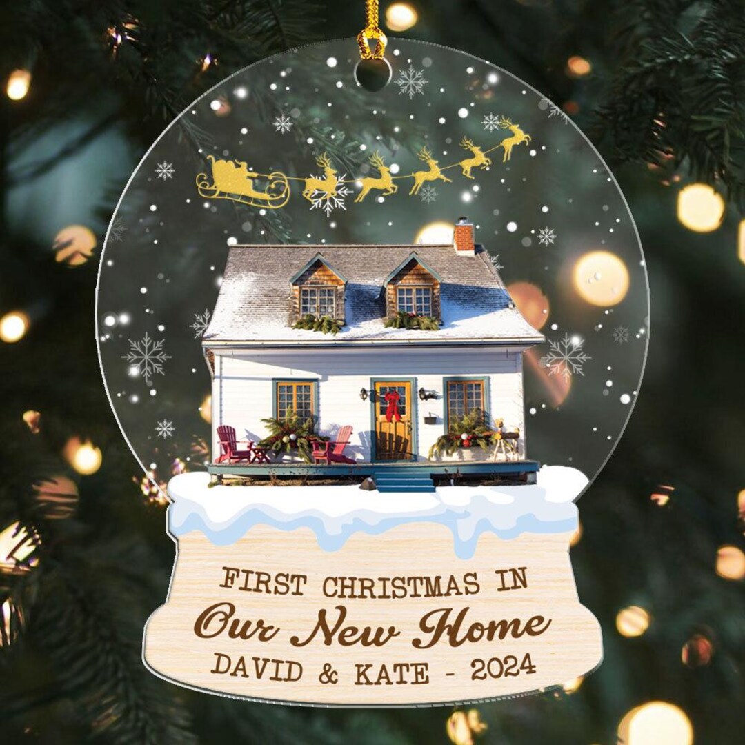 Personalized New Home Ornament, First Christmas in Our New Home ...