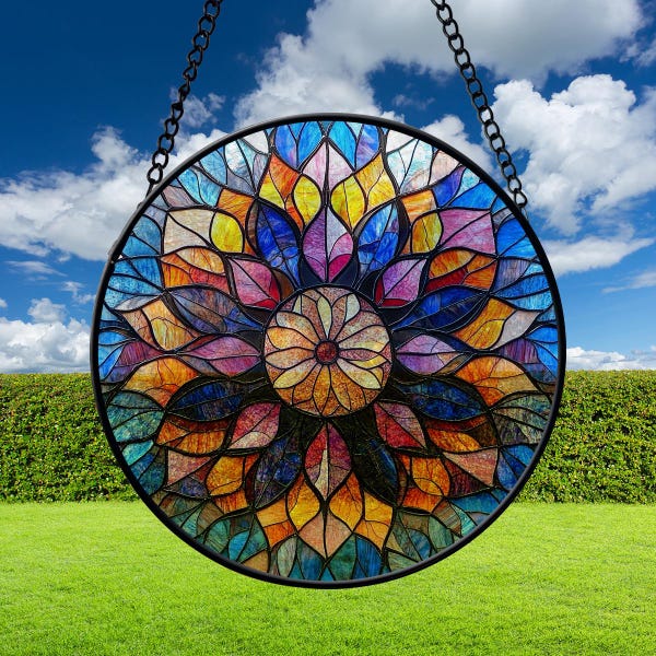 Stained Glass Mandala - Etsy