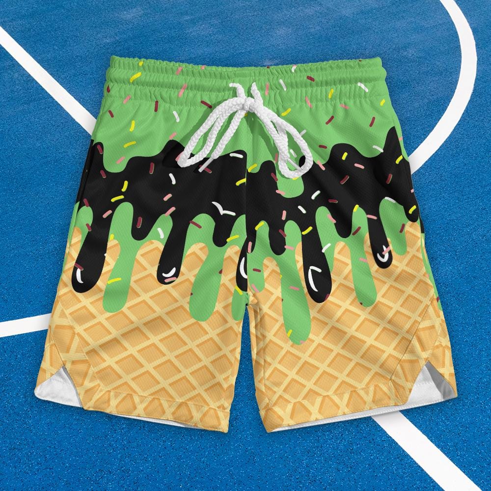 Custom Jersey Shorts, Ice Cream Drip Shorts, Youth Drip Baseball Shorts ...