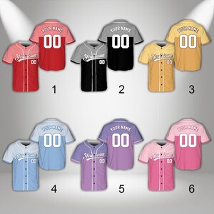 Personalized Baseball Jersey, Custom Baseball Jersey, Baseball Jersey ...