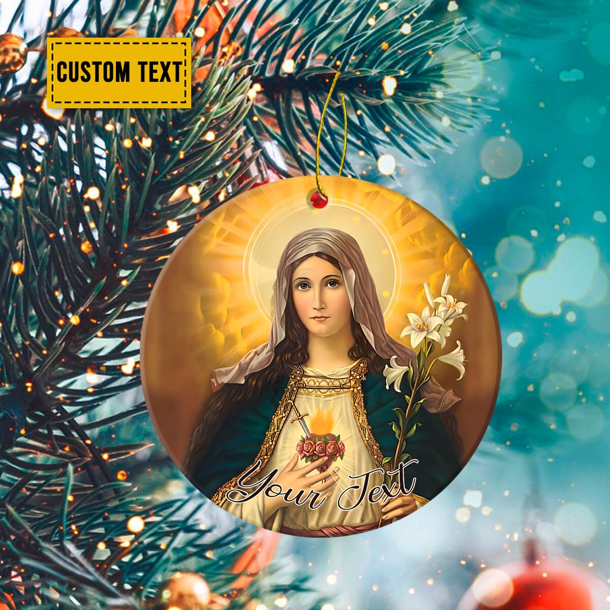 Scared Heart of Jesus and Immaculate Heart of Mary Customized - Etsy