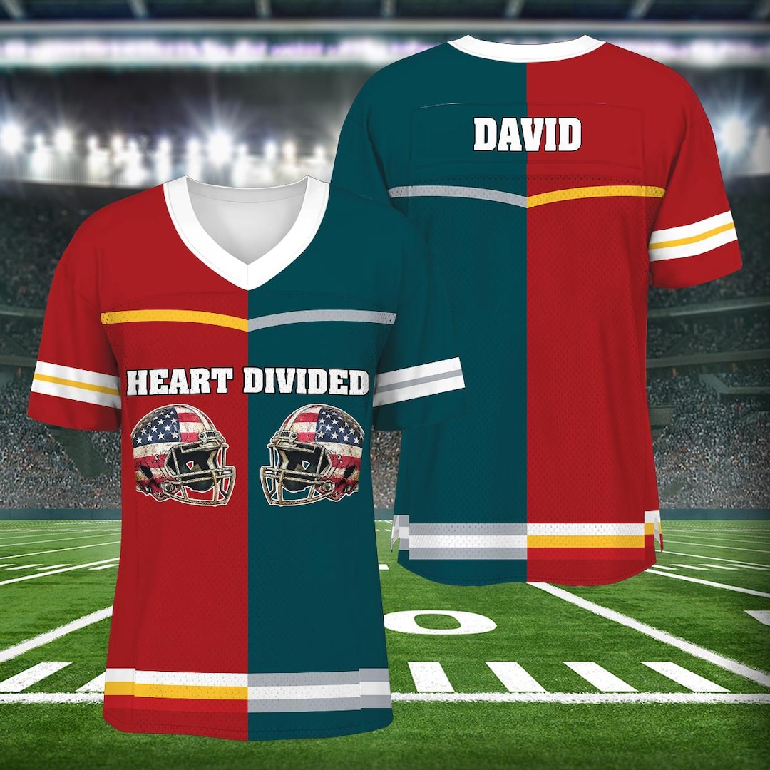 Custom Two Football Team Jersey, Personalized Football Jersey, Two Team ...