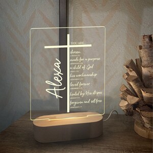 Bible Verse Led Light, Custom Led Night Light, Bible Night Light ...