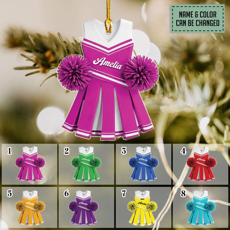 Cheerleading Ornament - Etsy