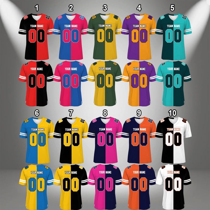 Split Nfl Teams - Etsy