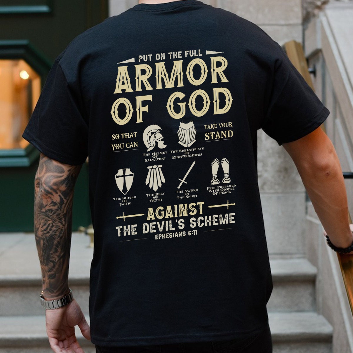 Put on the Full Armor of God Against the Devil's Scheme Shirt, God ...