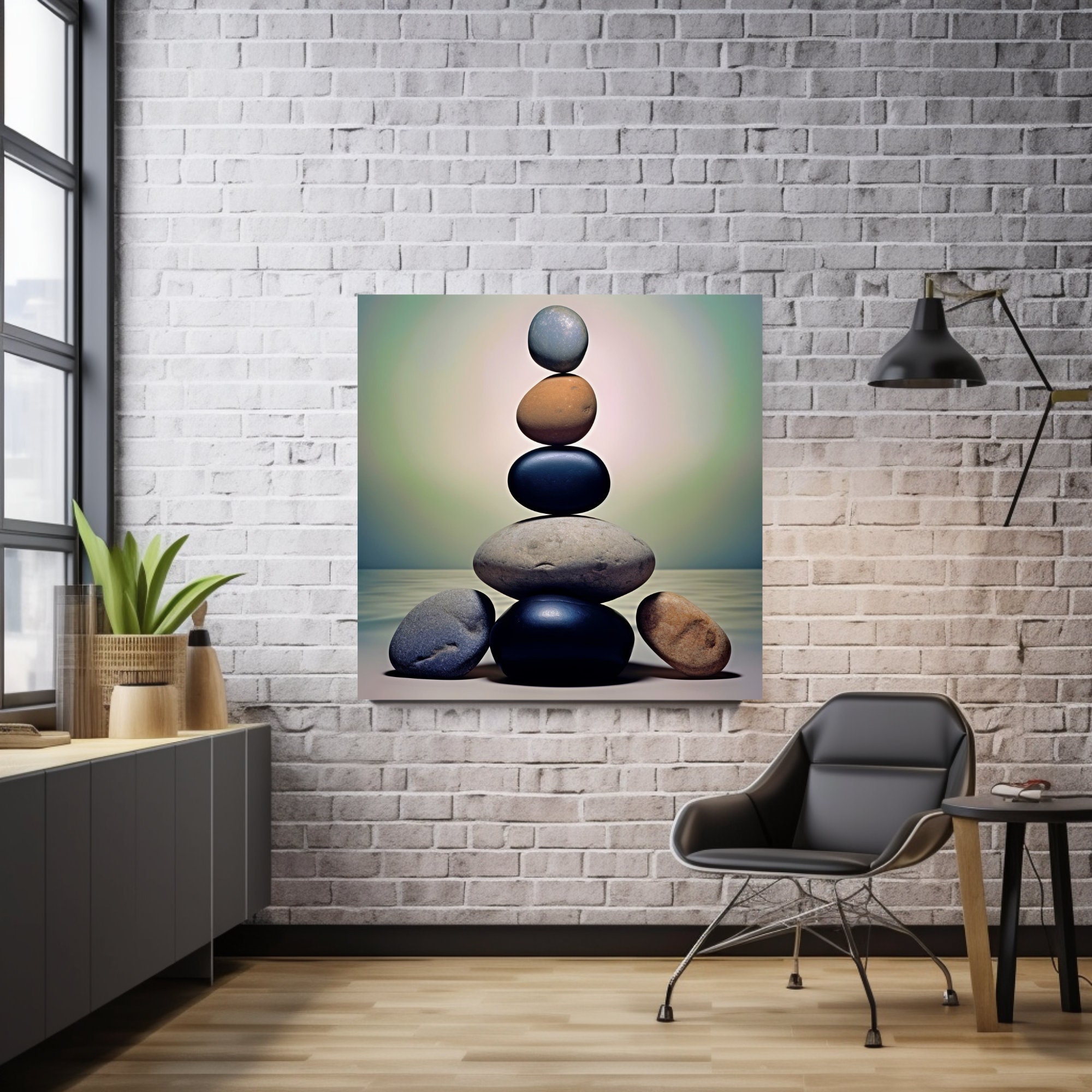 Digital Download Stacked Stones, Realistic Art, Stark Compositions ...