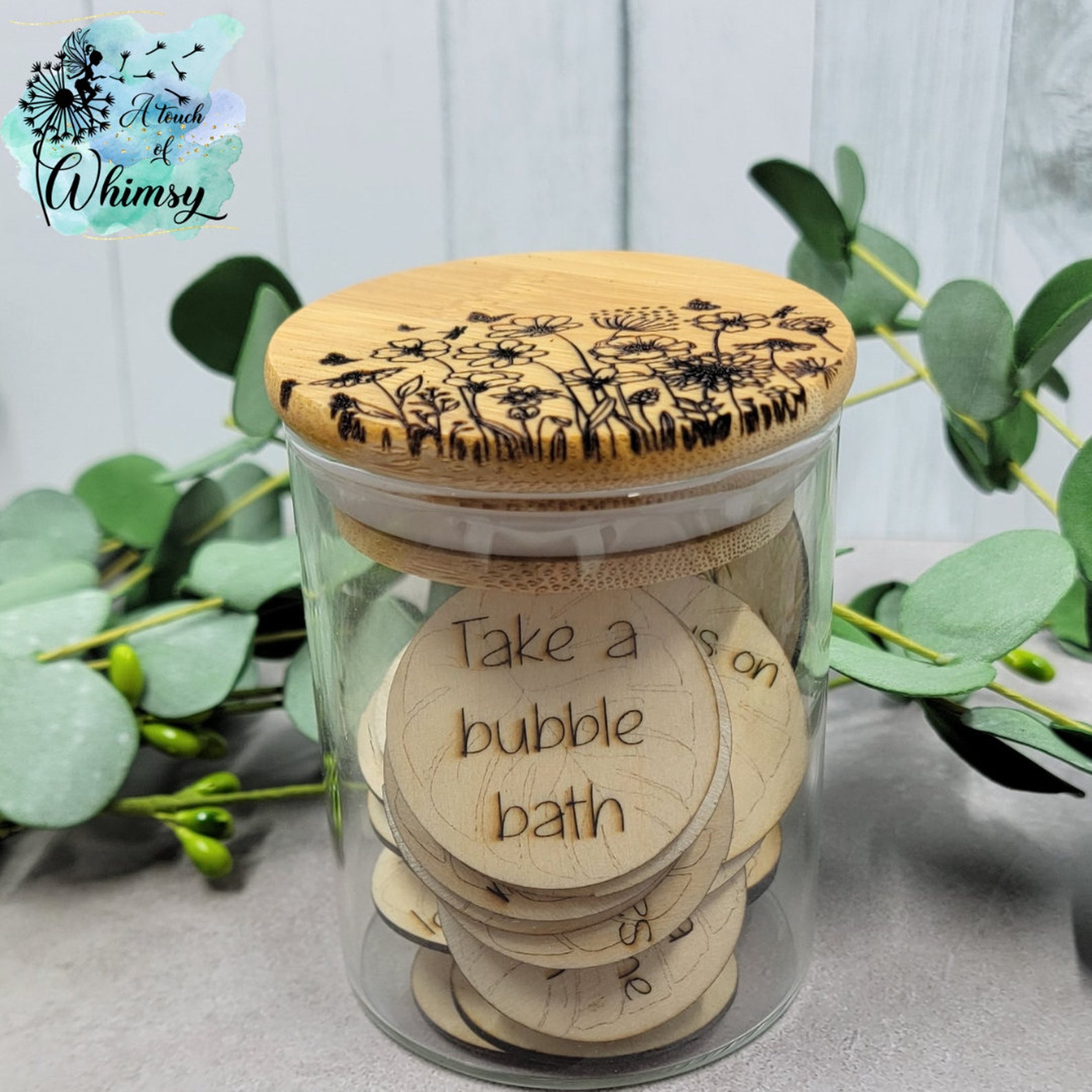 Self Care Mental Health & Wellness Daily Tokens Custom Personalized for ...