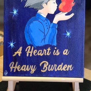 Howl's Moving Castle a Heart is a Heavy Burden 11x14 Canvas - Etsy