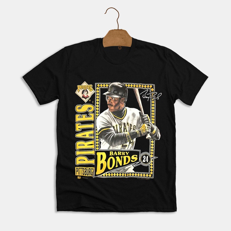 Legend Barry Bonds Pirates Signature Printed Black Unisex T-shirt - Etsy