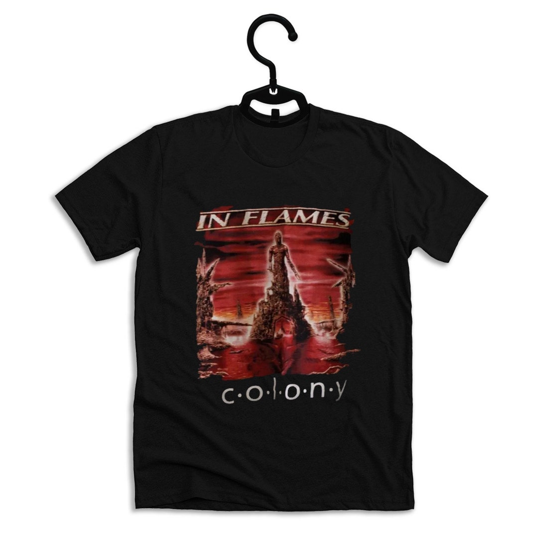 Vintage Graphic Hot Rock in Flames Colony All Size S-5XL Unisex T-shirt ...