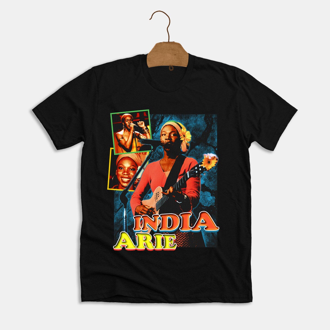 Vintage 90's Graphic India Arie Black Unisex T-shirt - Etsy