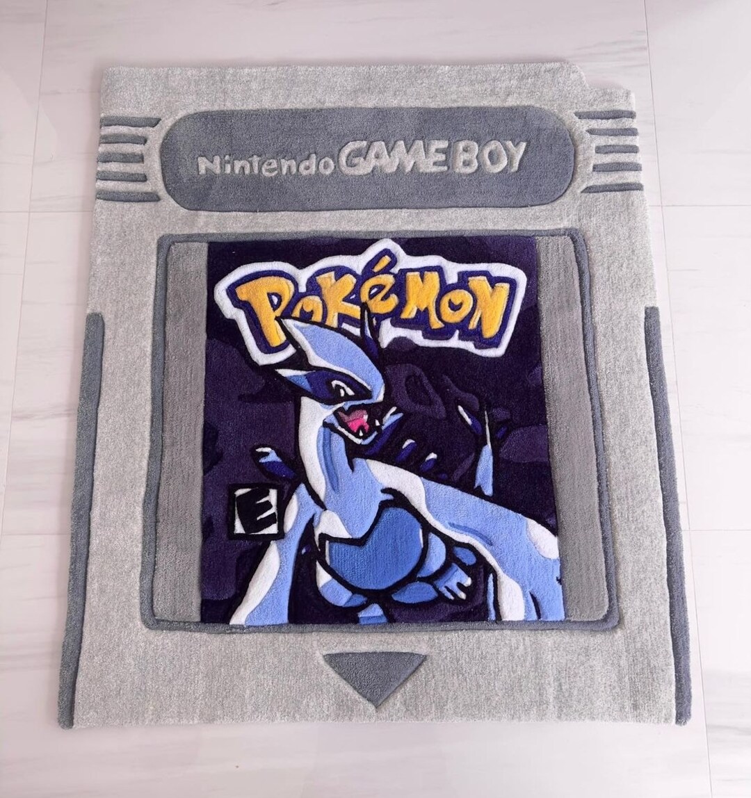 Pokémon Silver Tufted Rug / Tufting Rug / Tufted Art - Etsy