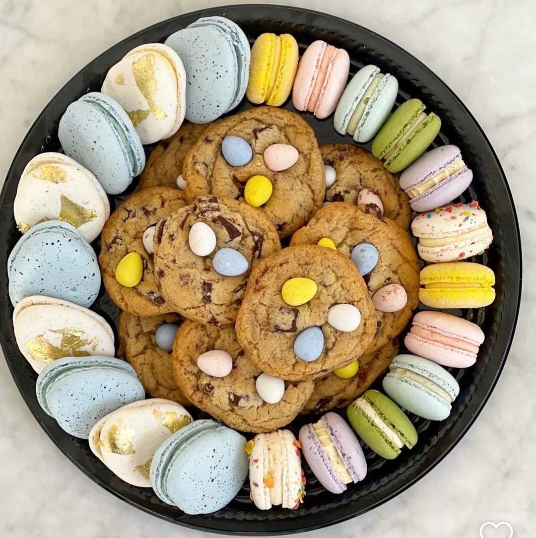 Easter Macaron Cookie Platter - Etsy