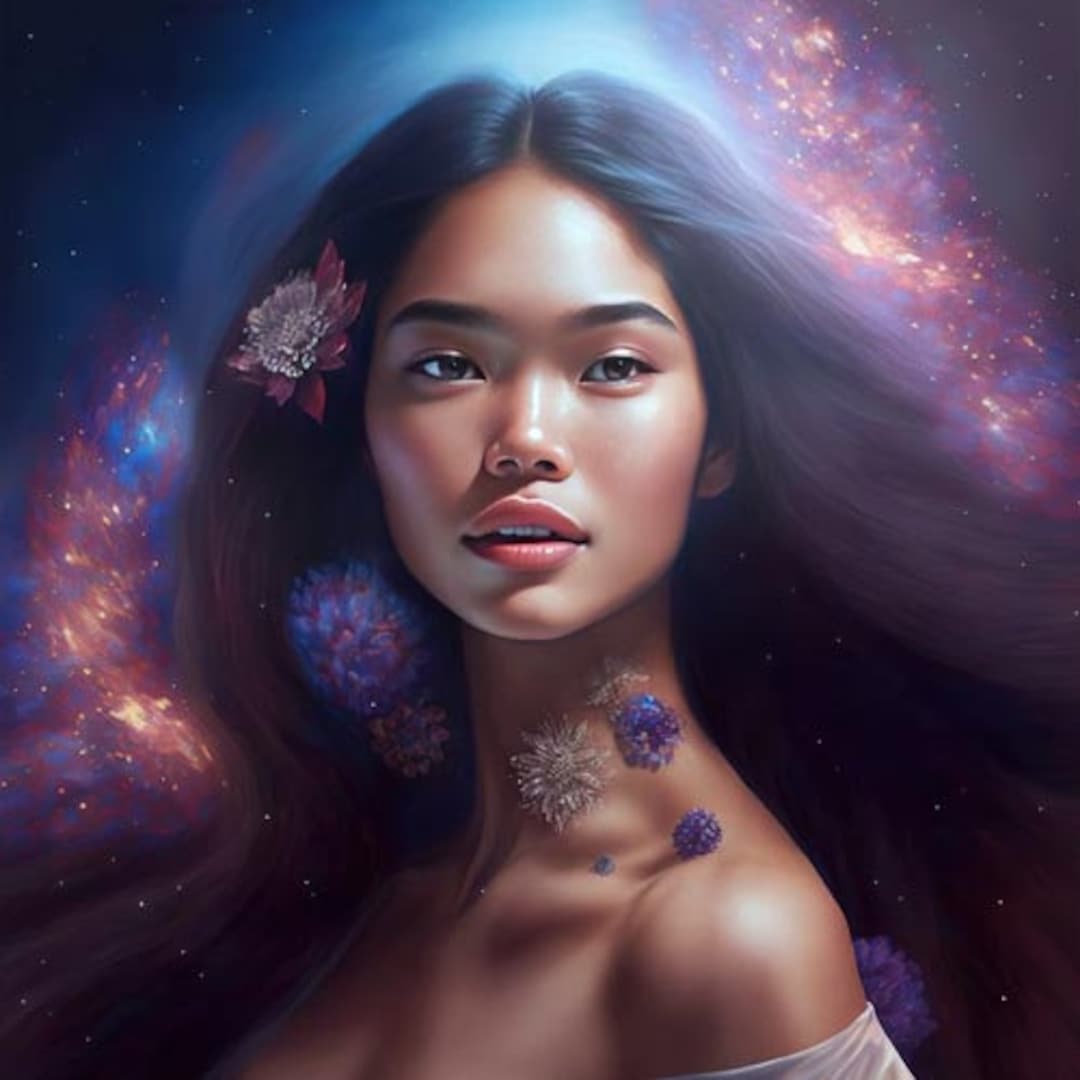 Cosmic Filipina 4 Digital Art Print AI Generated Wall - Etsy Cosmic Filipina 4 Digital Art Print AI Generated Wall - Etsy