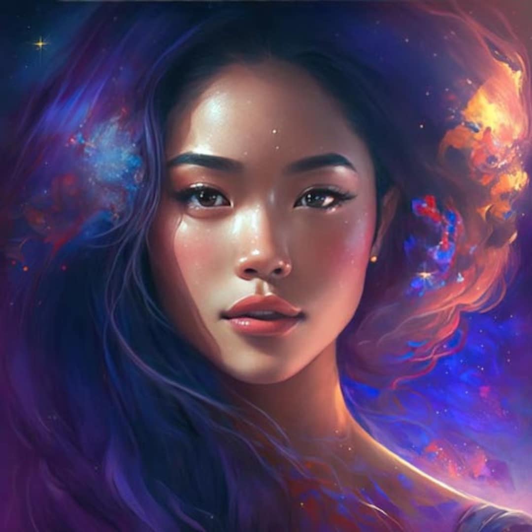 Cosmic Filipina 5 Digital Art Print AI Generated Wall - Etsy Cosmic Filipina 5 Digital Art Print AI Generated Wall - Etsy