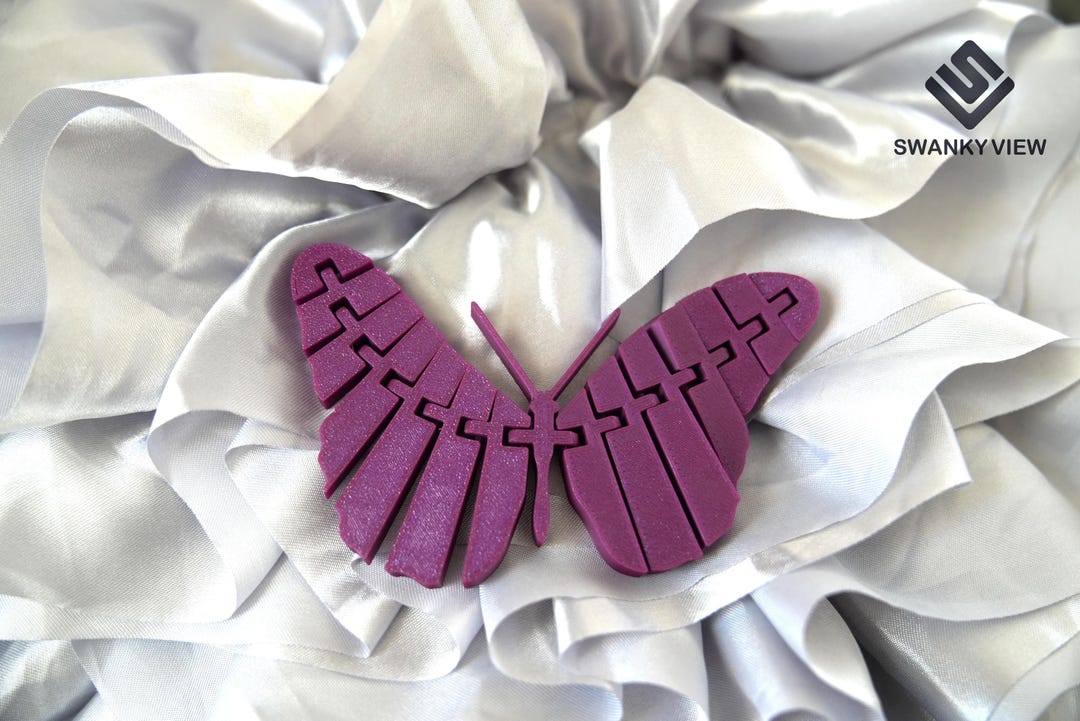 Flutterflex: Pocket Butterfly Fidget 3D Printed High Quality Stress ...