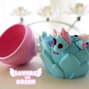 18 Rubikuro and Egg Kawaii Ruby Claw Crystal Dragon Gift for Her Layer ...