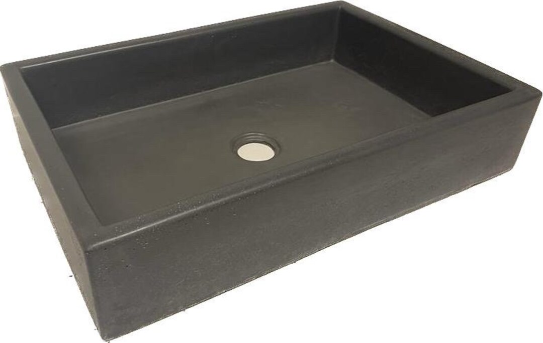 Concrete Sink for Bathroom, Anthracite Concrete Sink, Concrete ...