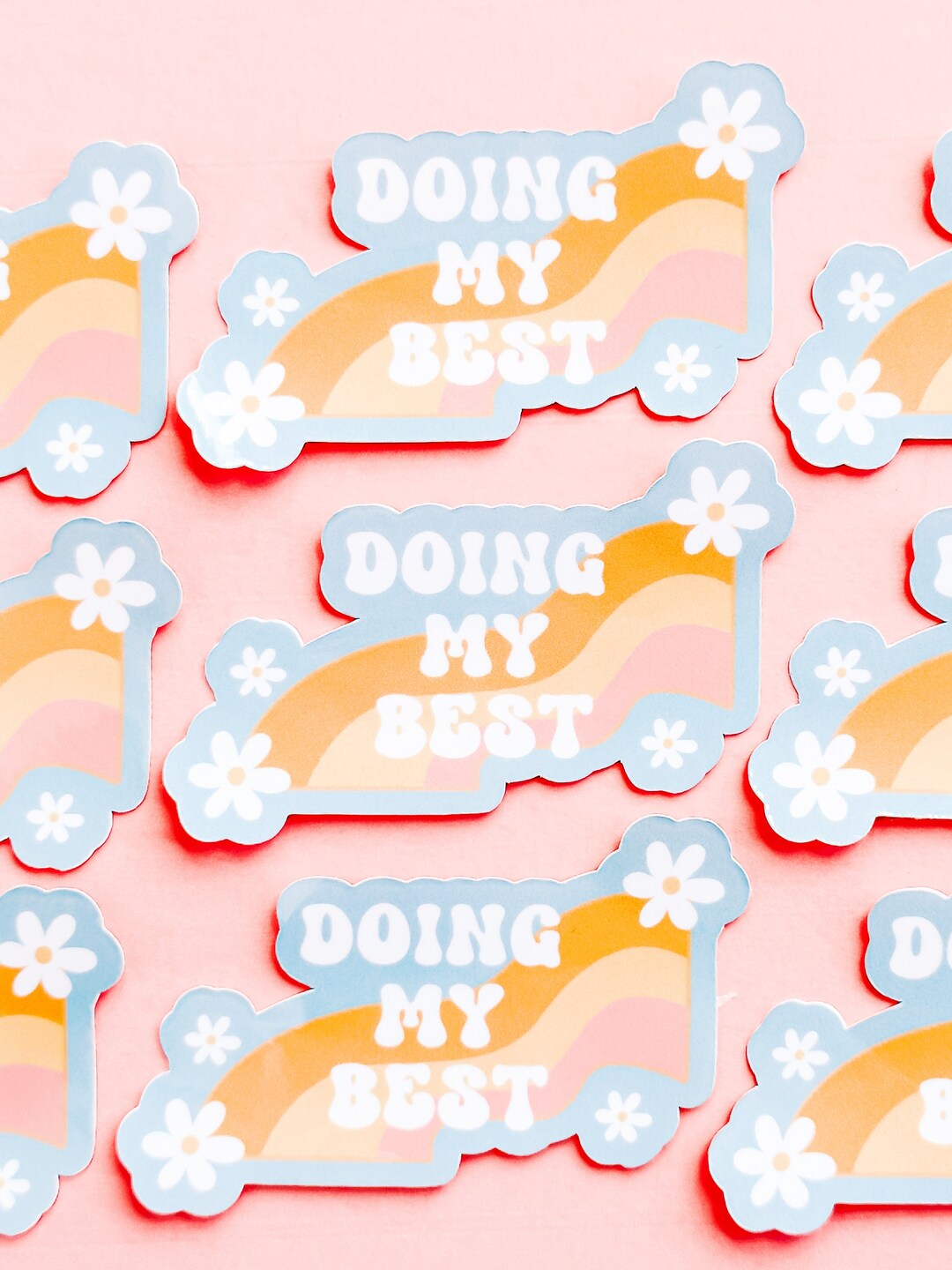 Doing My Best Sticker || Weatherproof Sticker || Water Bottle Sticker ...