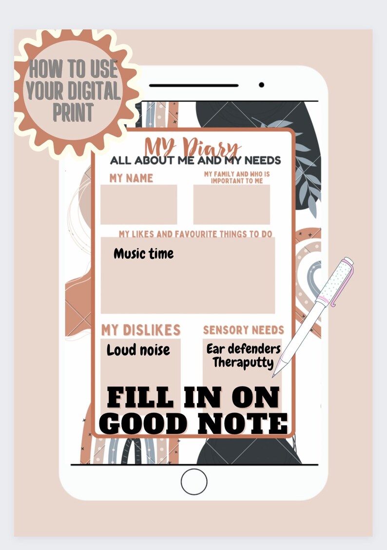 Daily Journal for Kids, Childcare Daily Diary Pages, Day Report for ...