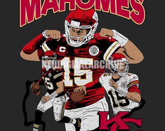 Patrick Mahomes Kansas City Chiefs PNG - Etsy