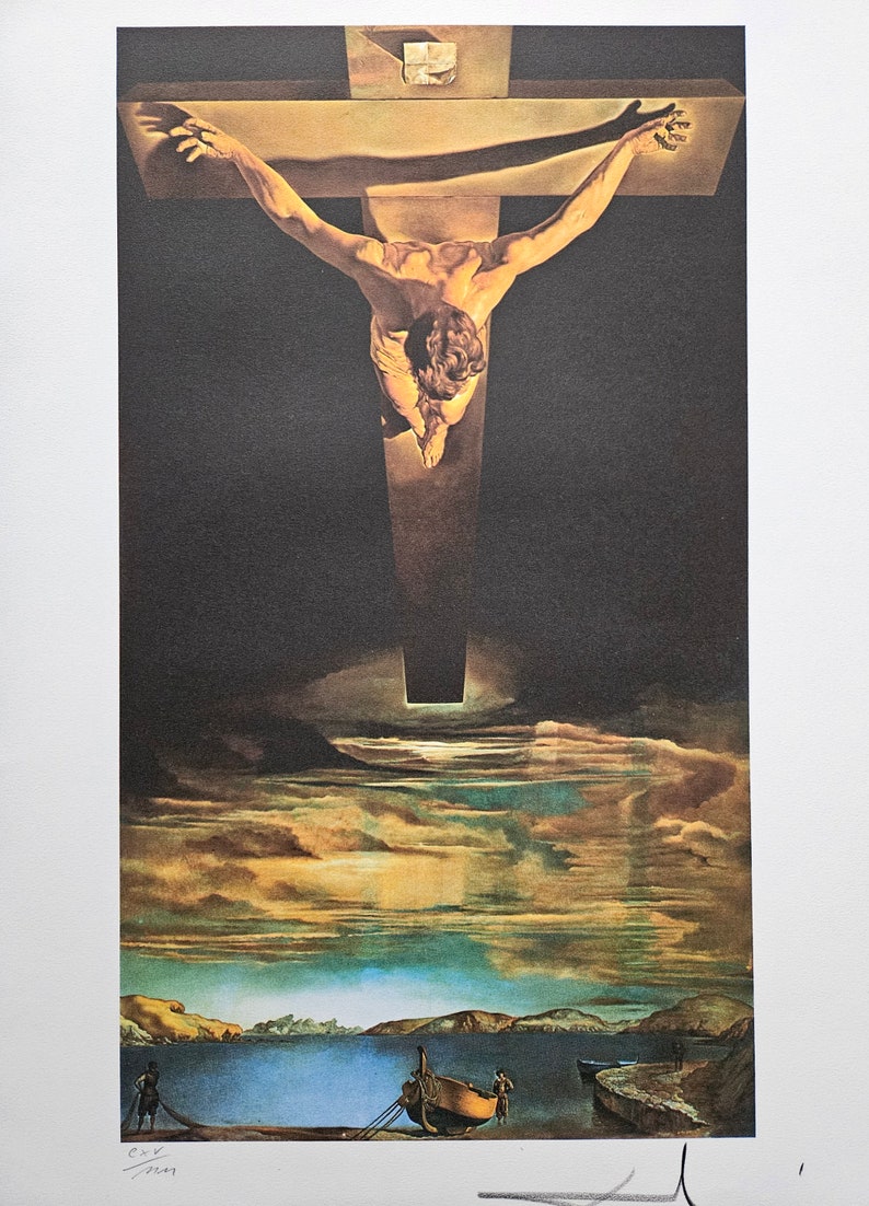 Christ of Saint John of the Cross by Salvador Dali Art Print, BFK RIVES ...
