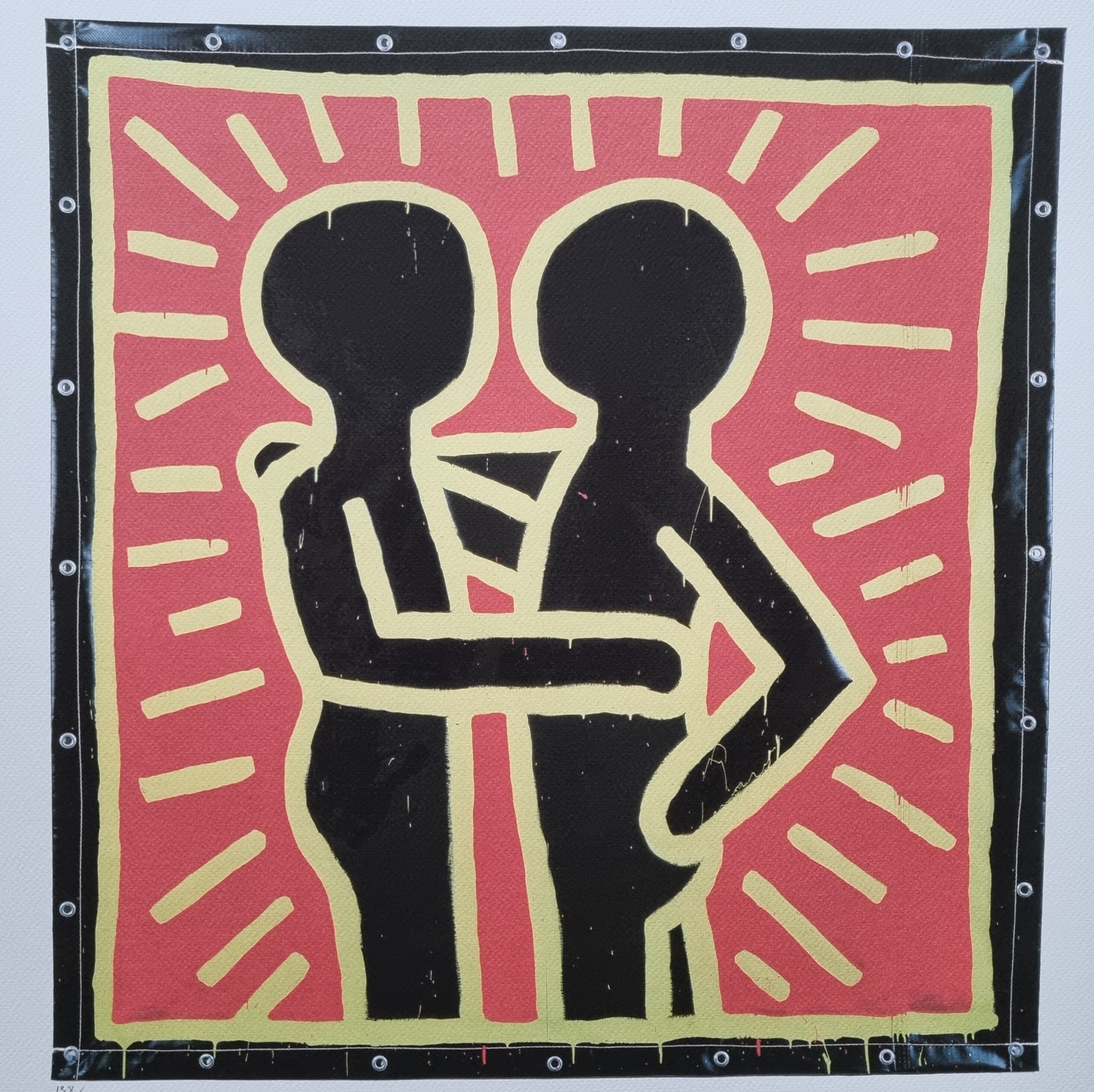 Friendship Keith Haring Limited Edition Popart Fine Print - Etsy