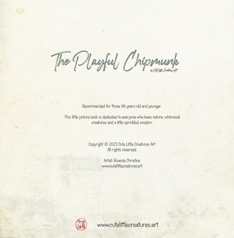 Charlie the Playful Chipmunk Inspiring Short-story Picture Book for ...