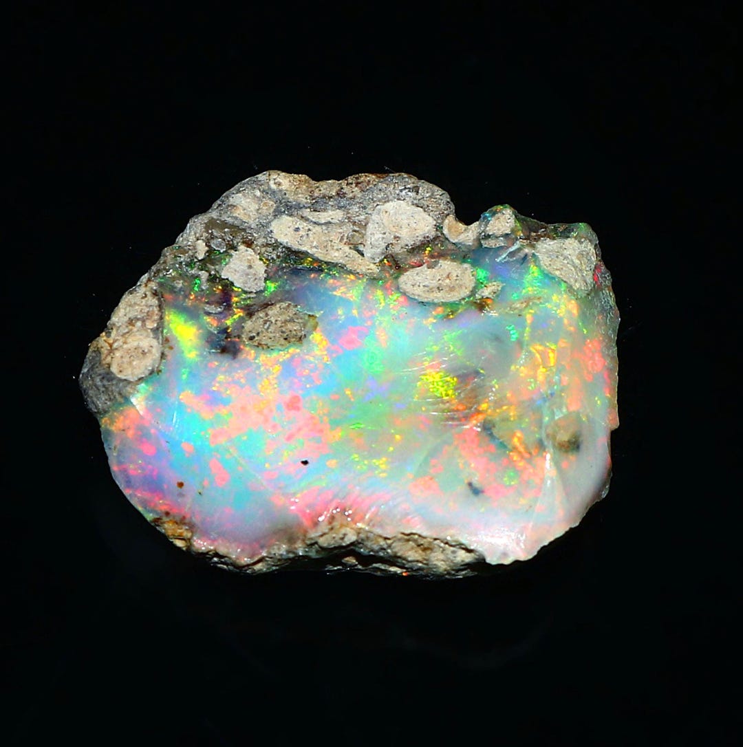Multicolor Fire Opal Raw 15..00 Ct,large Natural Ethiopian Opal Rough ...