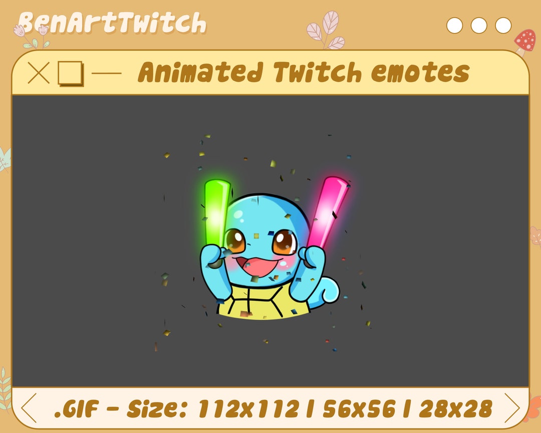 Animated Twitch Emote Pokemon Cheering, Cute Turles Twitch Emotes, Cute ...