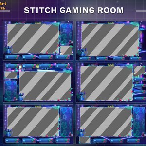 Animated Full Stream Package Game Room Stitch Night Summer, Cute Stitch ...