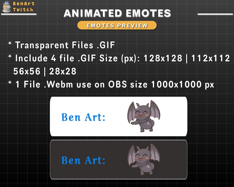 Animated Mothman Dancing Twitch Emote, Cute Fantasy Stream Decoration ...