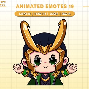 Animated Twitch Emote Doctor Loki Hi, Marvel Twitch Emotes, Cute Emotes ...