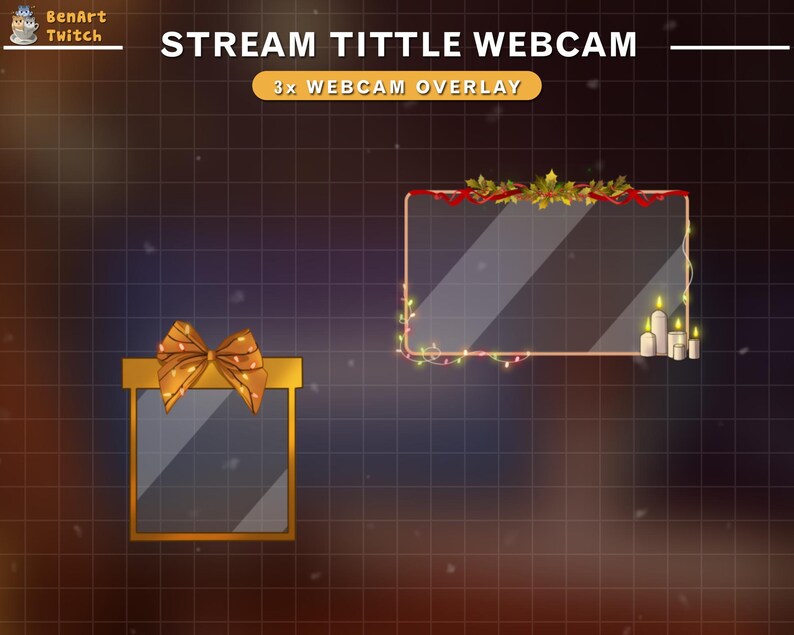Animated Christmas Webcam Overlay, Xmas Twitch Webcam Border - Etsy