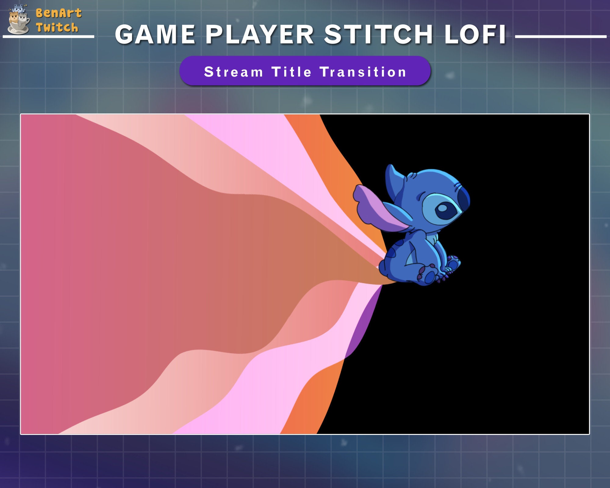 Cute Stitch Stream Transition - Etsy
