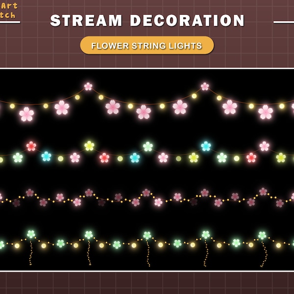 15x Animated Stream Decorations PC Room Collections, Aesthetic Lo-fi ...