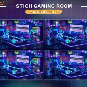 Animated Twitch Screens Game Room Stitch, Cute Stitch Stream Screens ...