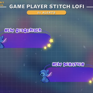 Animated Twitch Alerts Cute Stitch, Stitch Stream Alerts, Stitch Twitch ...