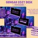 Gengar Lo-fi Desk Twitch Banner Template, Purple Aesthetic Stream ...