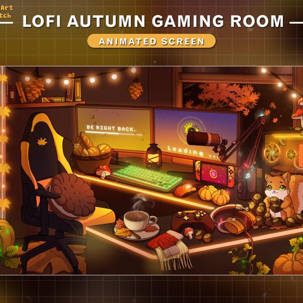 Animated Twitch Screens Lo-fi Desk Stitch, Cute Stitch Stream Screens ...